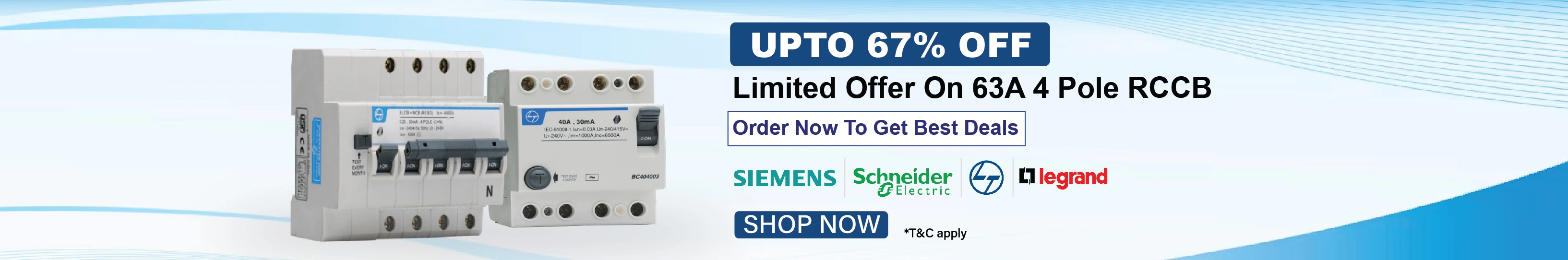 Buy 63 Amp 4 Pole RCCB Online at Lowest Price |Eleczo.com