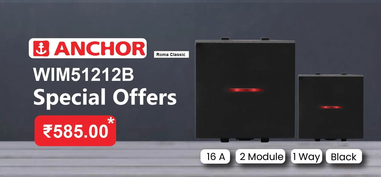 Buy Anchor 16 Amp Switches Online at Best Price in India |Eleczo.com