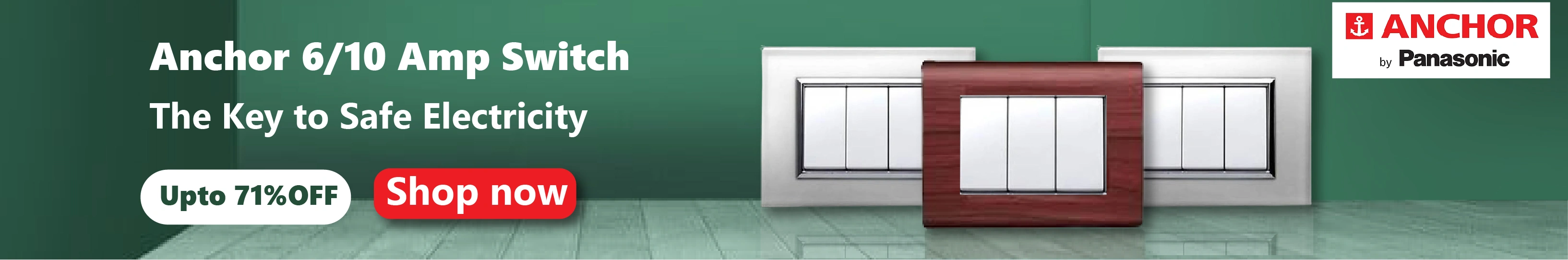 Buy Anchor 6/10 Amp Switches Online at Deal Price in India |Eleczo.com